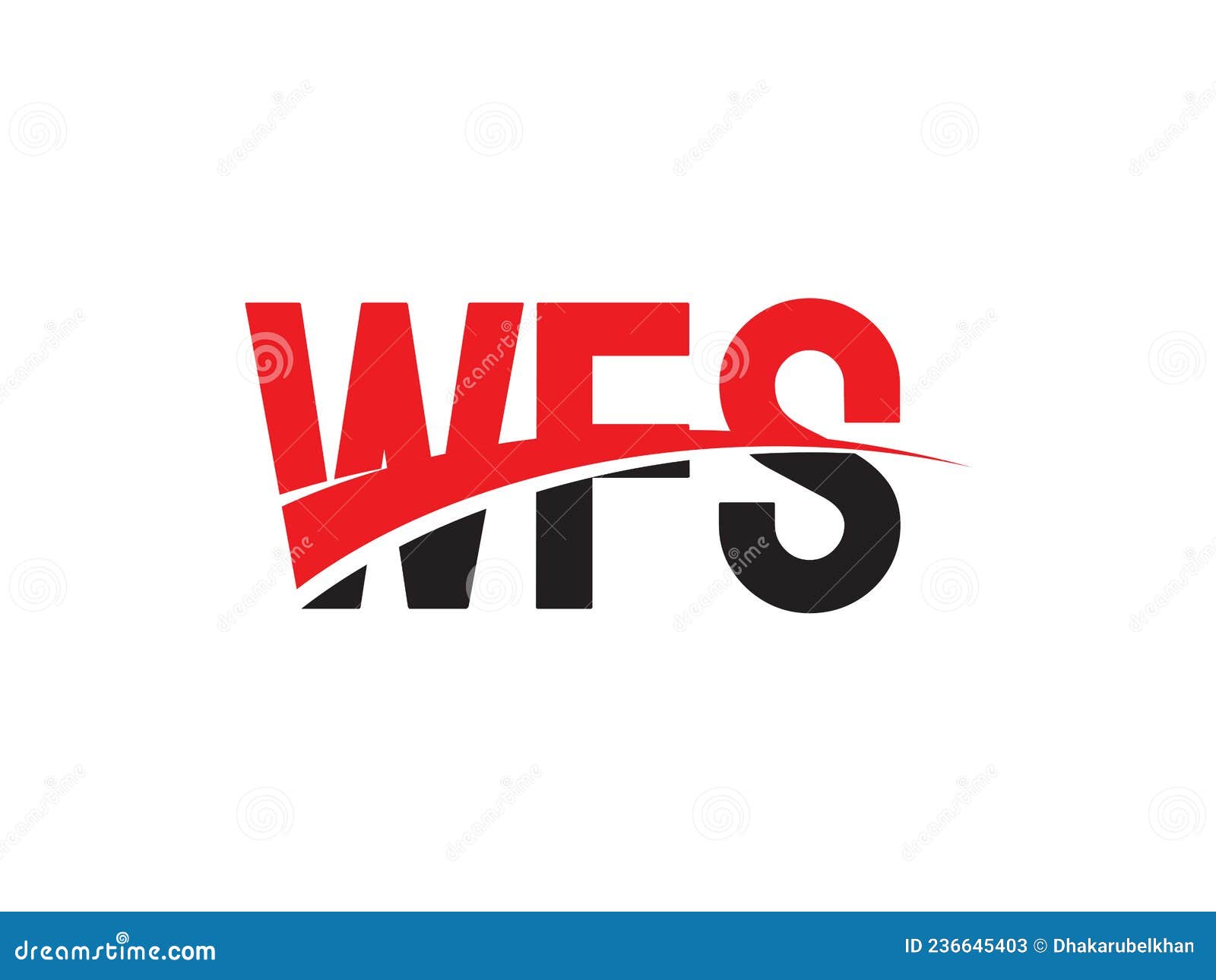WFS Letter Initial Logo Design Vector Illustration Stock Vector ...