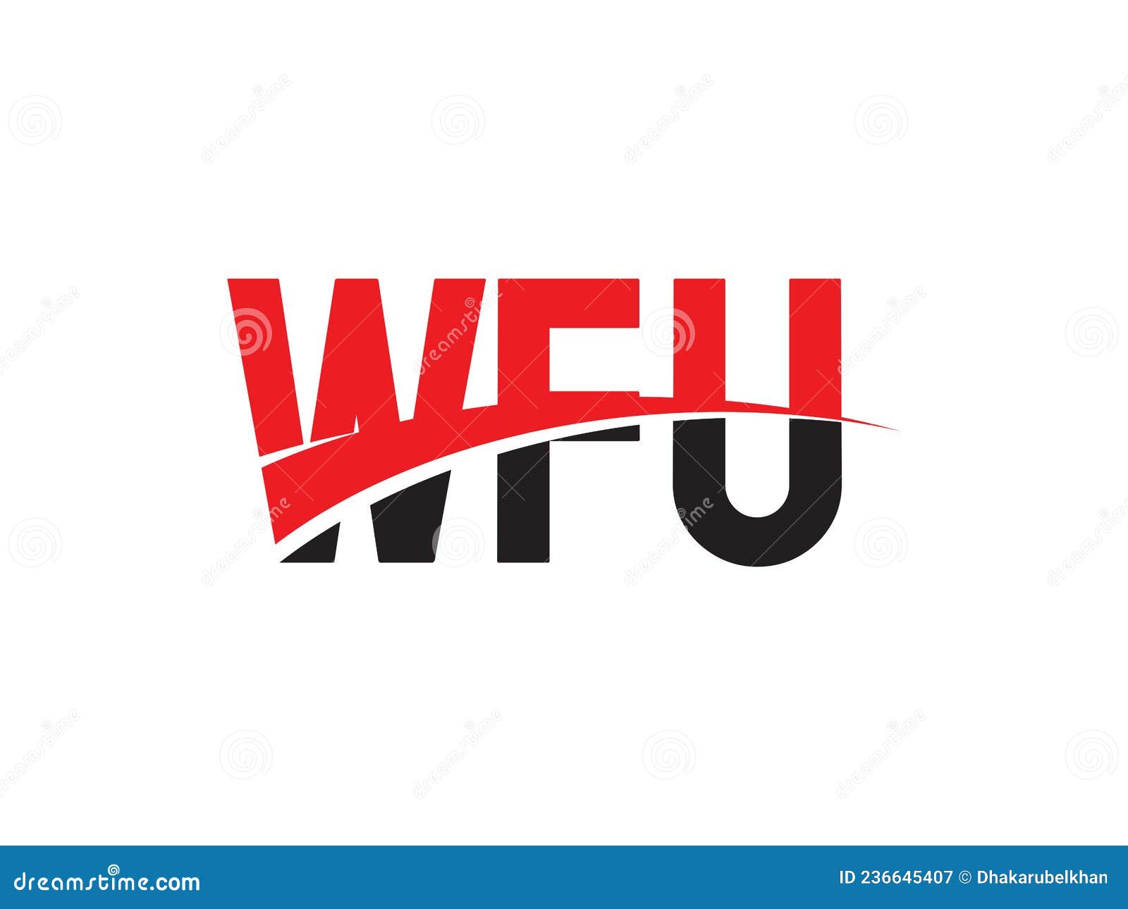 WFU Letter Initial Logo Design Vector Illustration Stock Vector ...