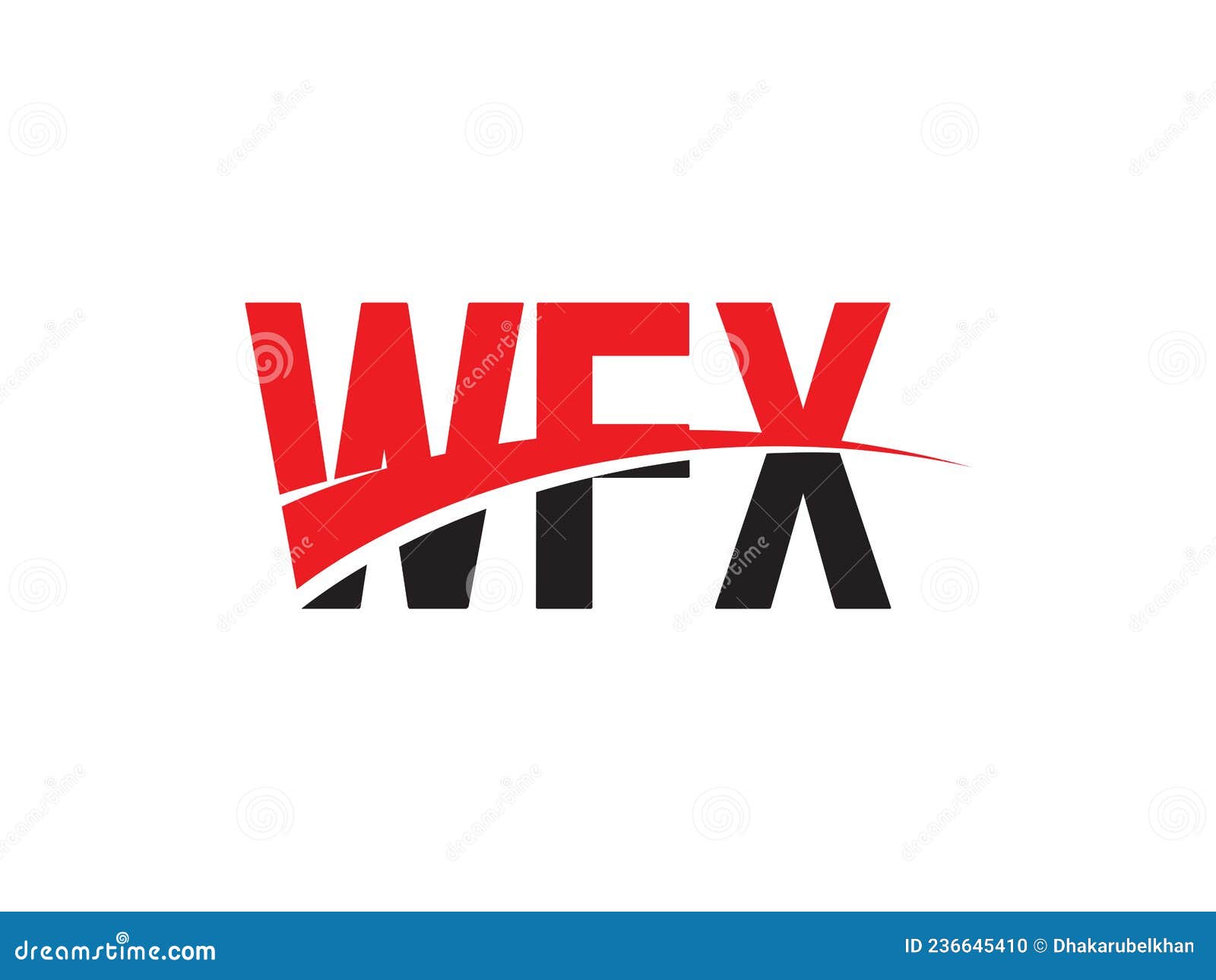 WFX Letter Initial Logo Design Vector Illustration Stock Vector ...