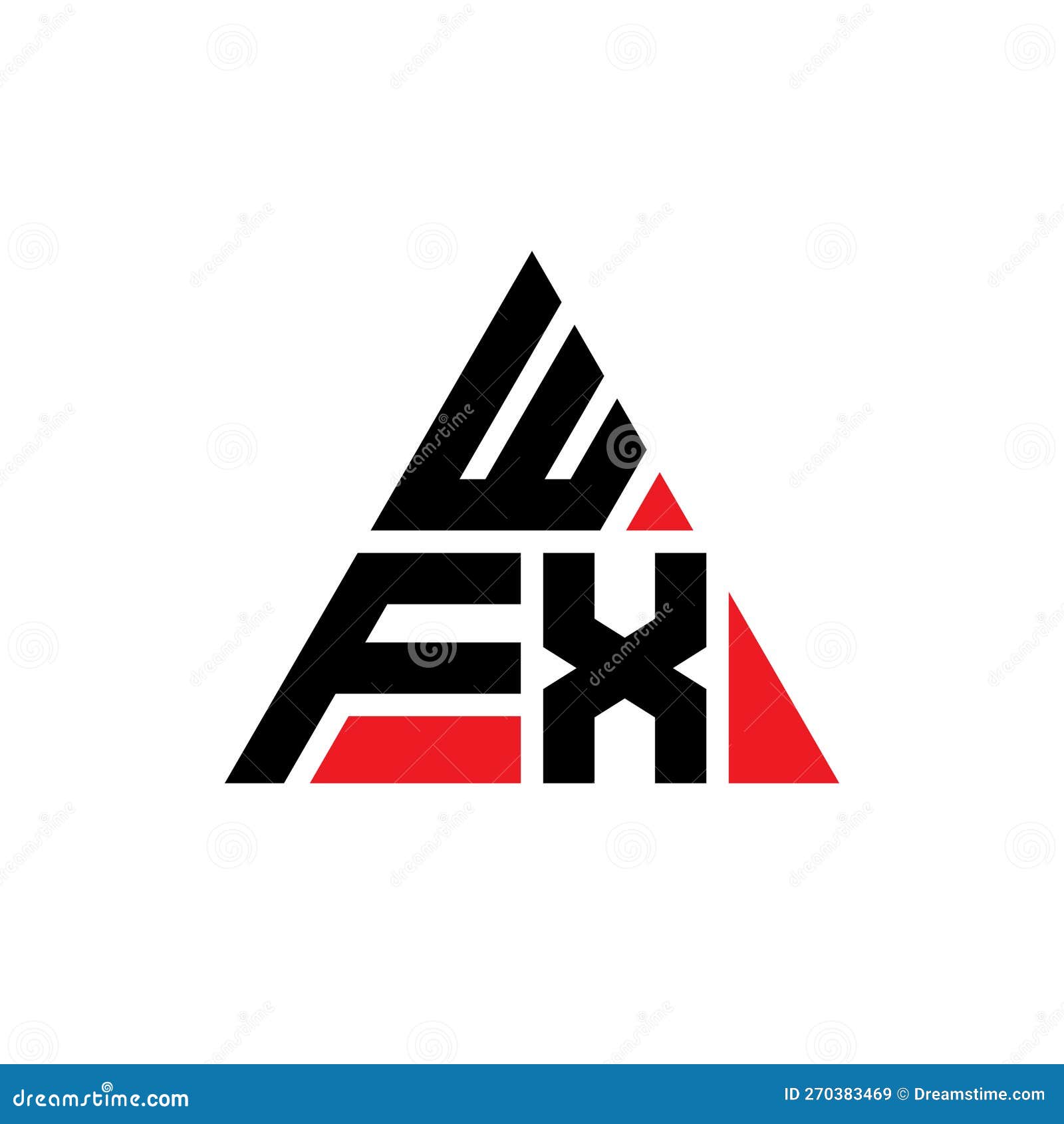 WFX Triangle Letter Logo Design with Triangle Shape. WFX Triangle Logo ...