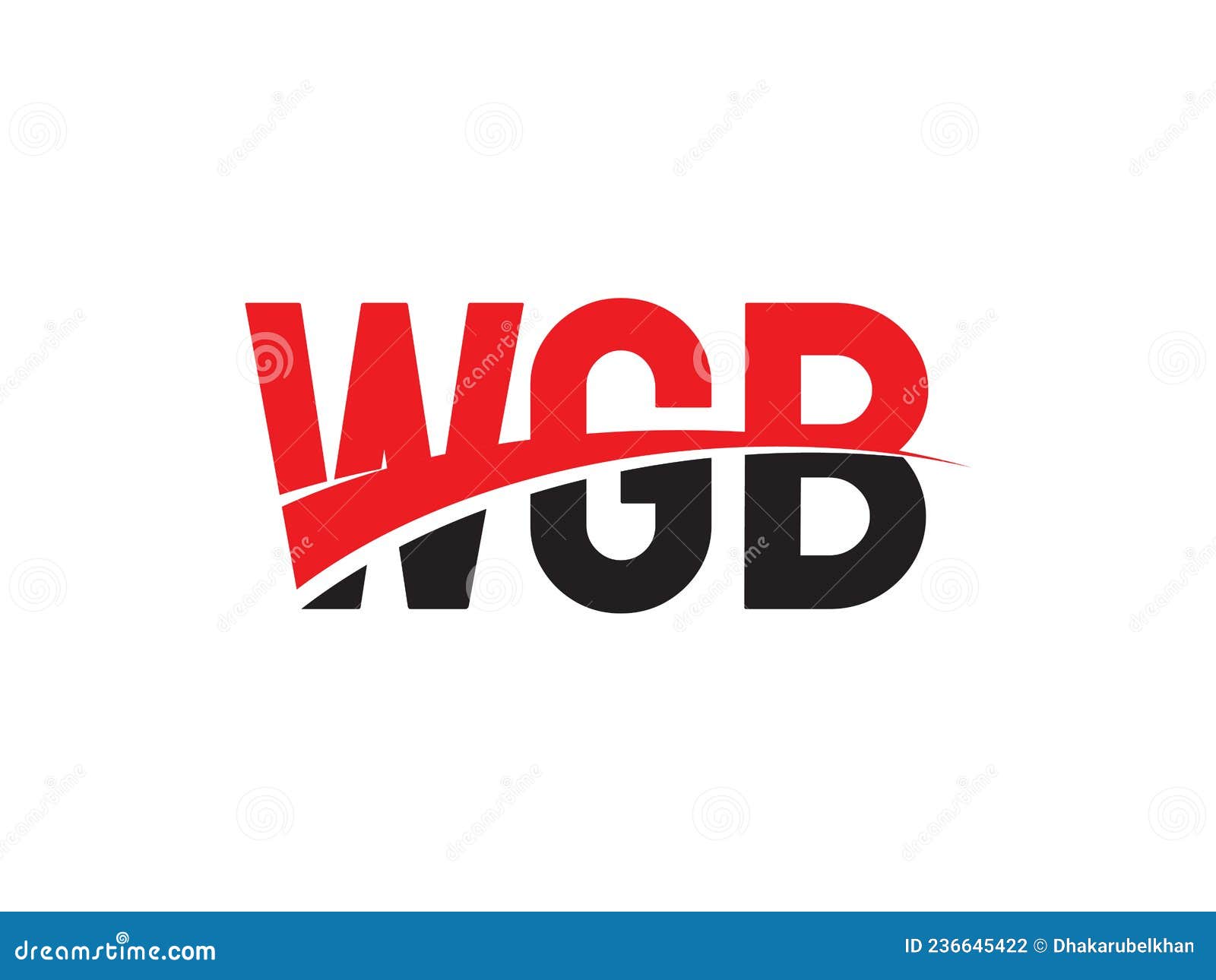 WGB Letter Initial Logo Design Vector Illustration Stock Vector ...