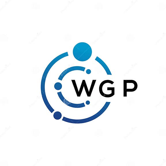 WGP Letter Technology Logo Design on White Background. WGP Creative ...