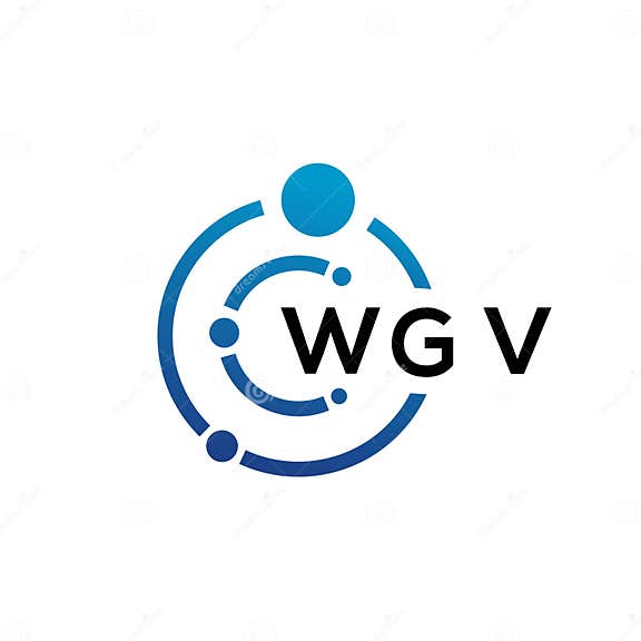 WGV Letter Technology Logo Design on White Background. WGV Creative ...