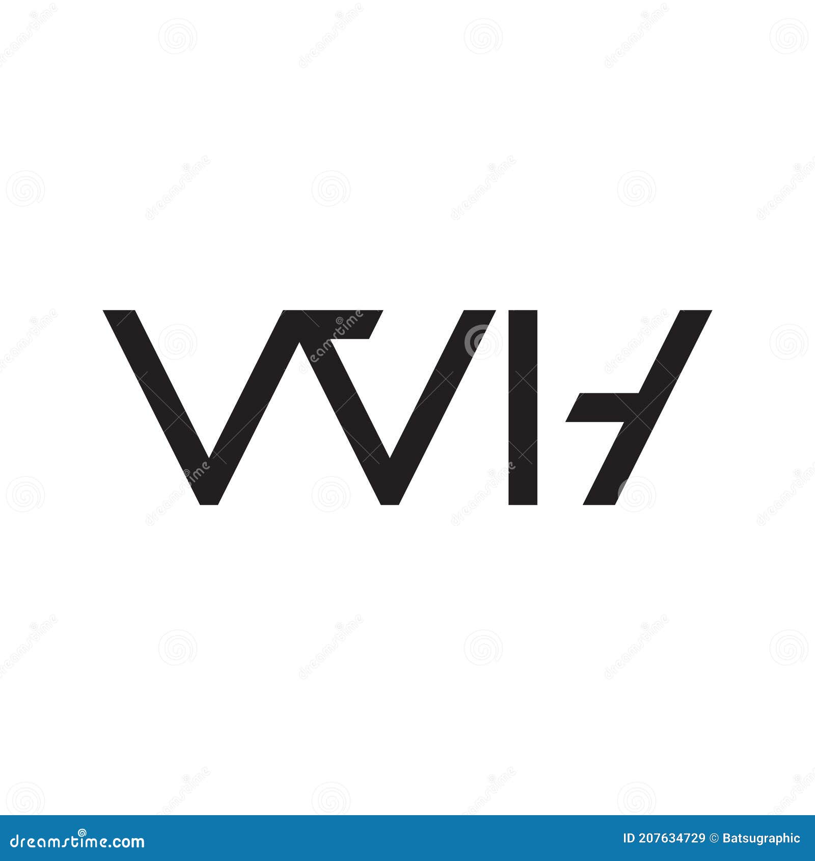 Wh Initial Letter Vector Logo Icon Stock Vector - Illustration of ...