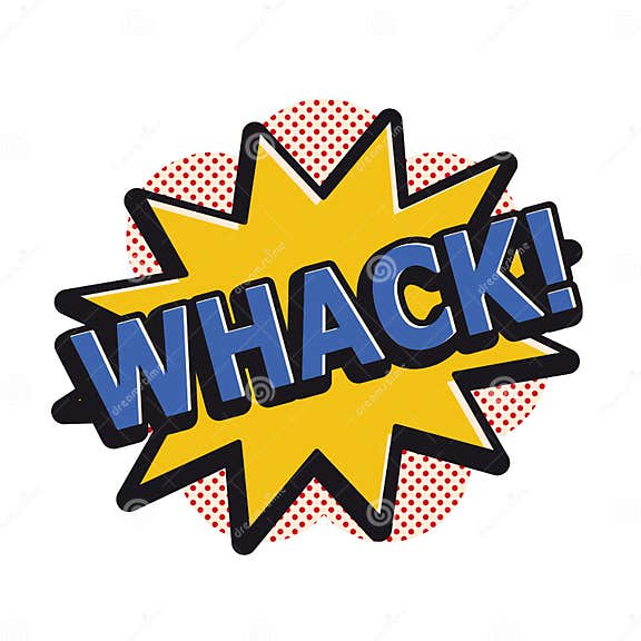 Whack Comic Explosion Vector Stock Vector - Illustration of blue, sound ...