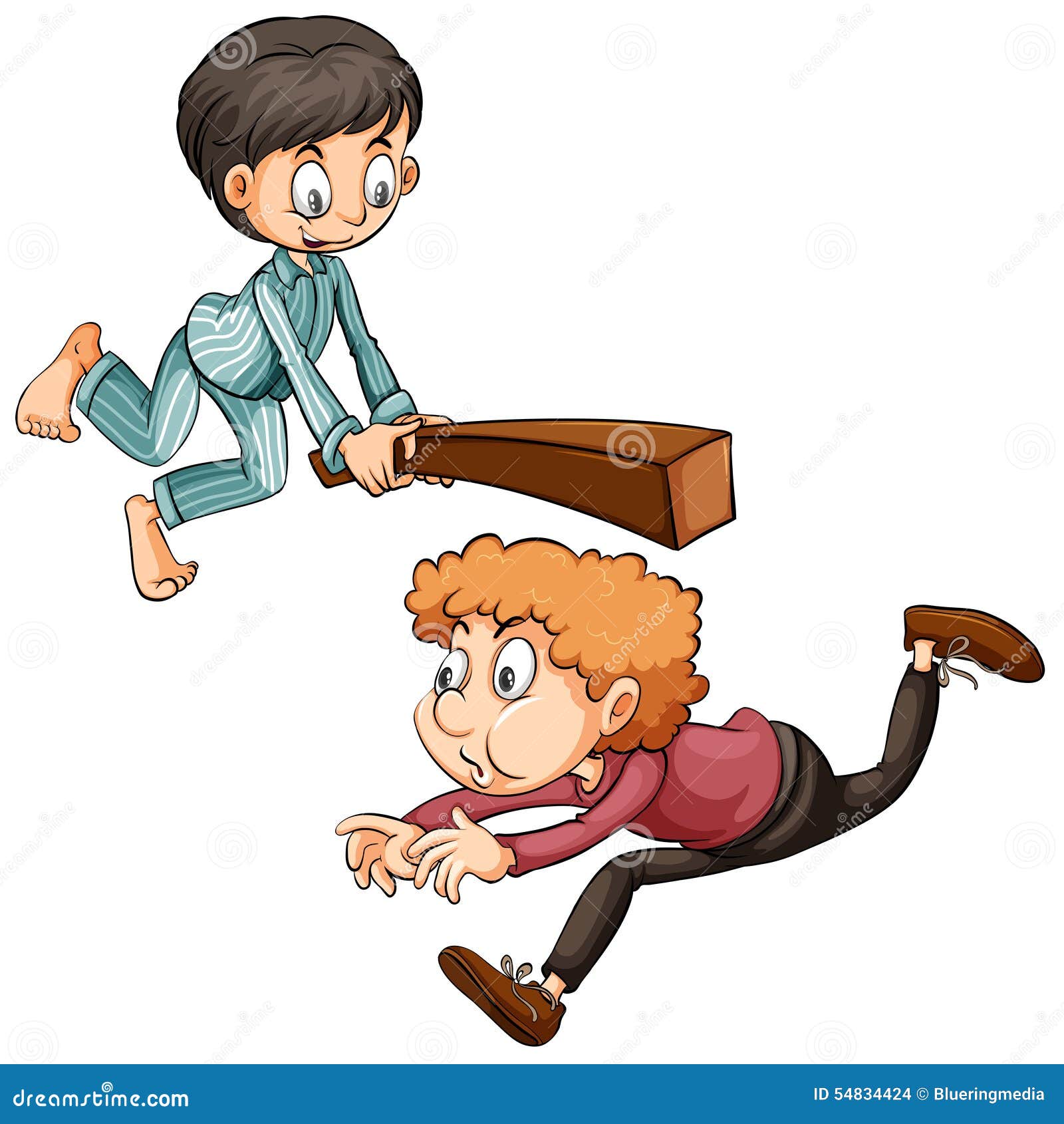 Whacking ilustración del vector. Ilustración de hombre - 54834424