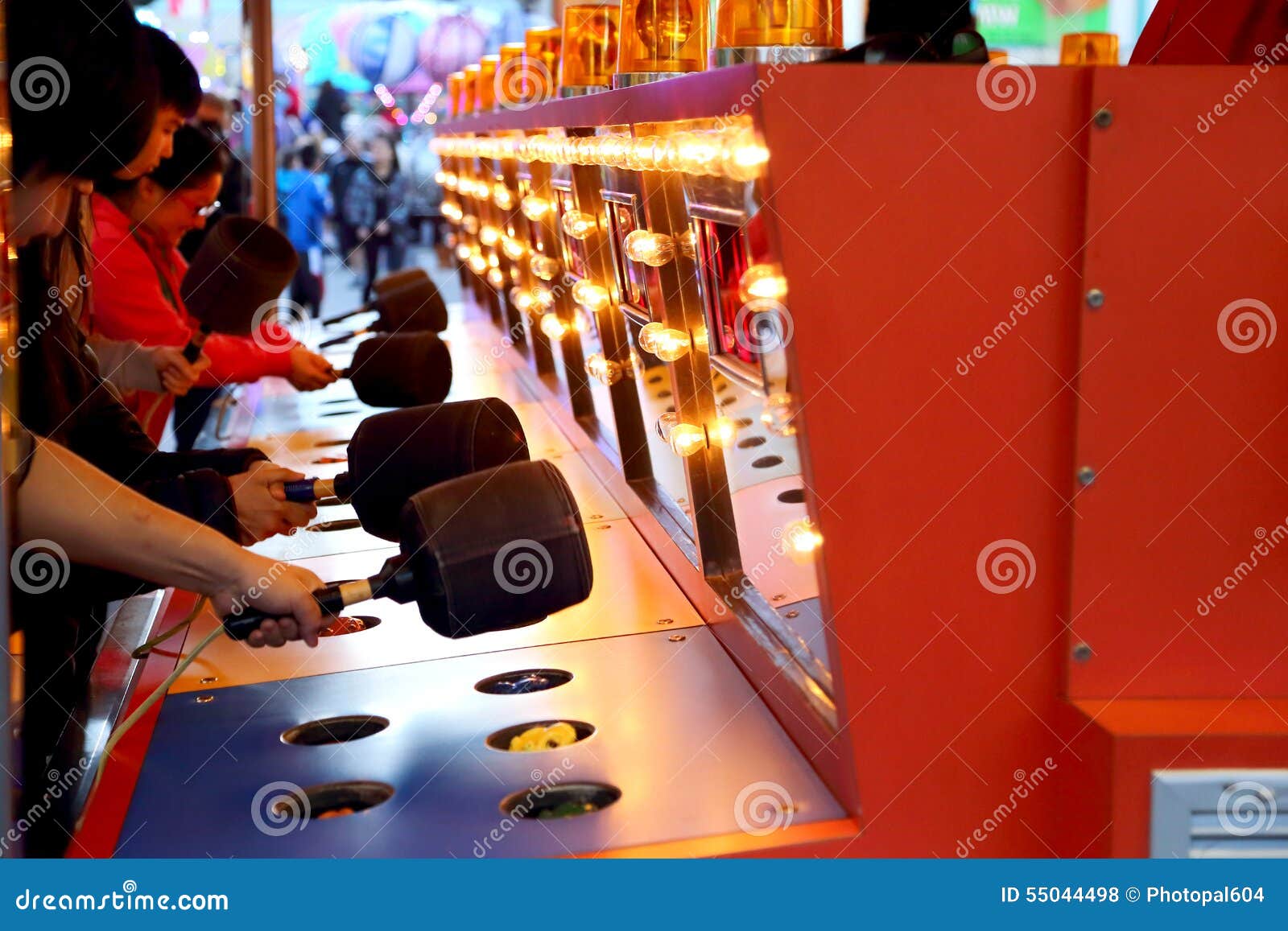 A whacking game at editorial stock photo. Image of playing - 55044498
