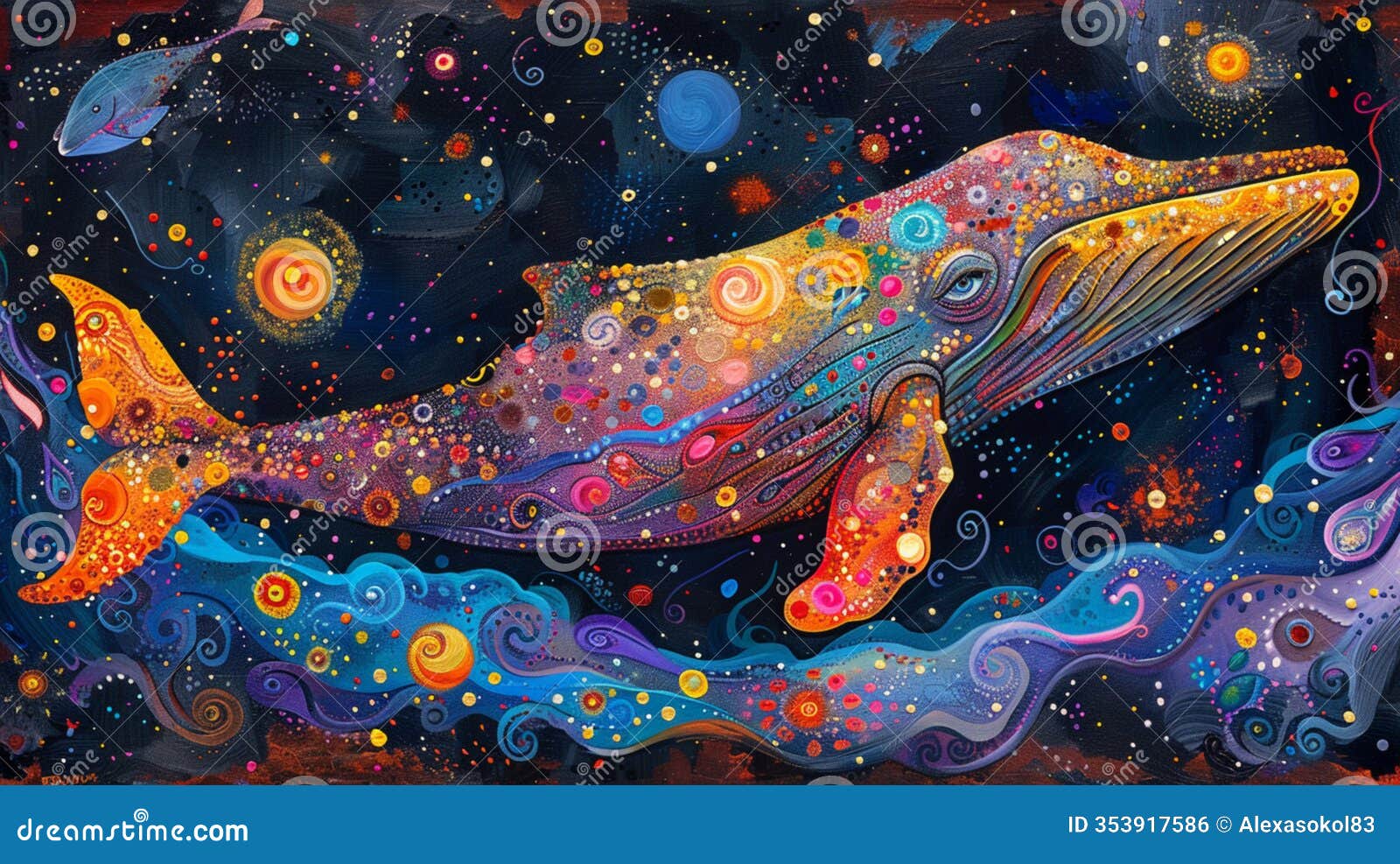 Whale Comic Like Picture for a 5 Year Old Stock Illustration ...