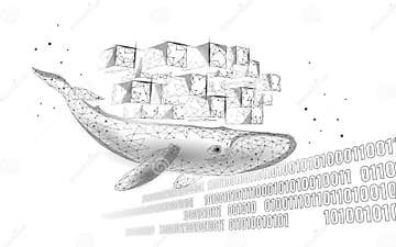 Whale and Container Computer Docker Developer App Concept. Business Digital Open Source Program ...