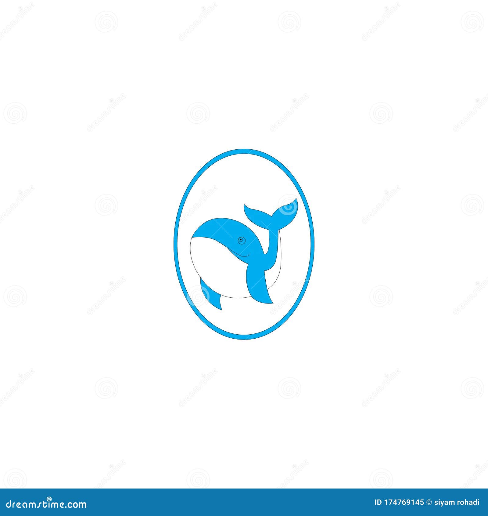 Whale fish logo and symbol stock vector. Illustration of element ...