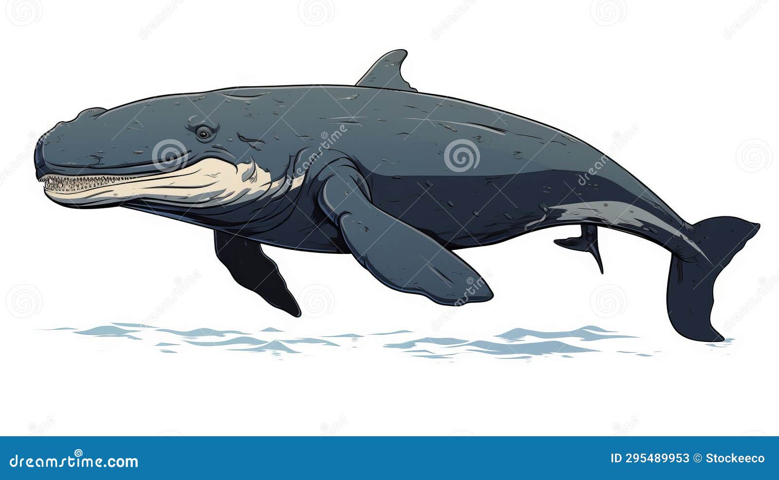 Whale Illustration Rough-edged 2d Animation Style by Kiki Kiki Stock ...