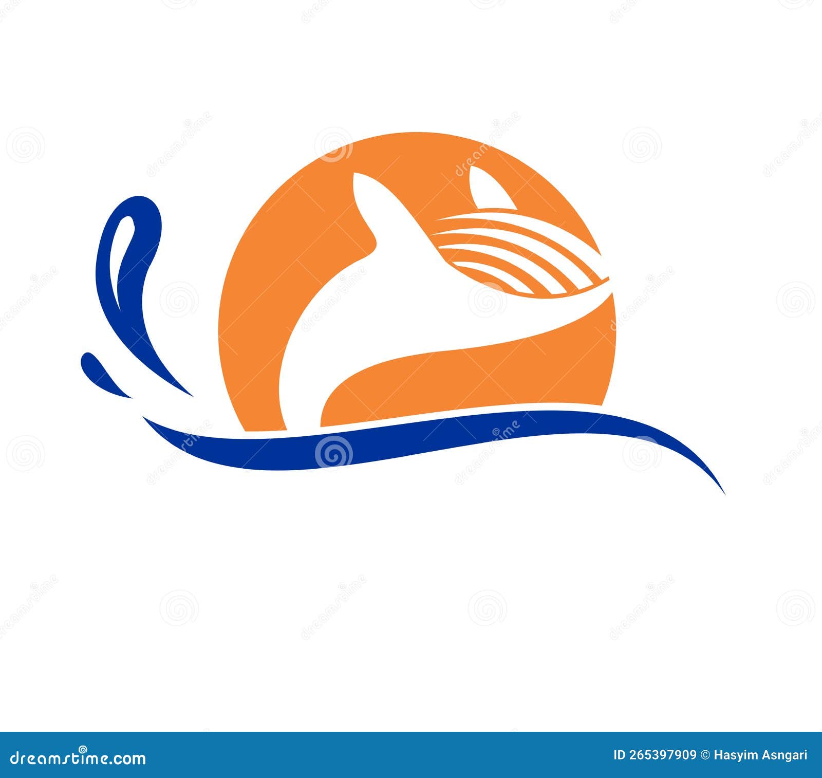 Whale logo design concept stock vector. Illustration of travel - 265397909