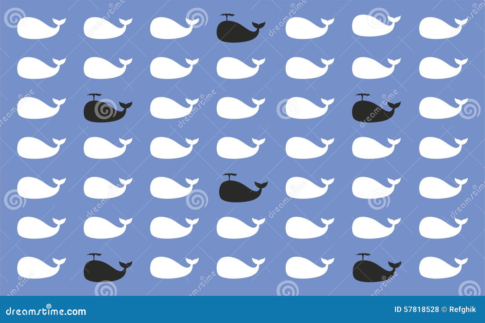 Whale pattern background stock vector. Illustration of background ...
