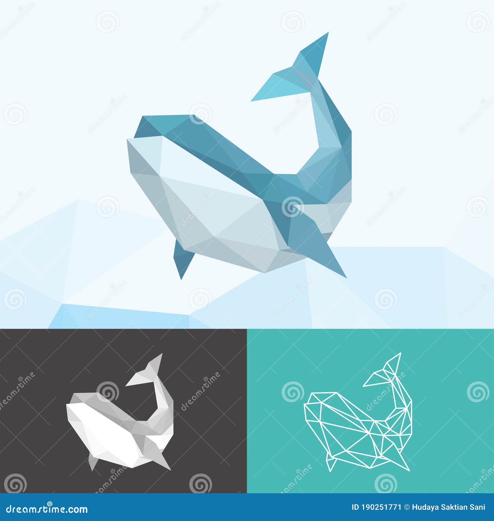 Vis Low Poly Logo. Vector Illustration | CartoonDealer.com #154037728