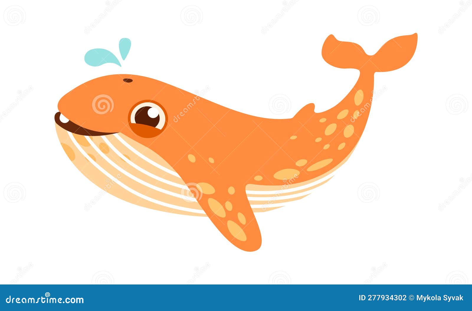 Whale Sea Character stock vector. Illustration of marine - 277934302