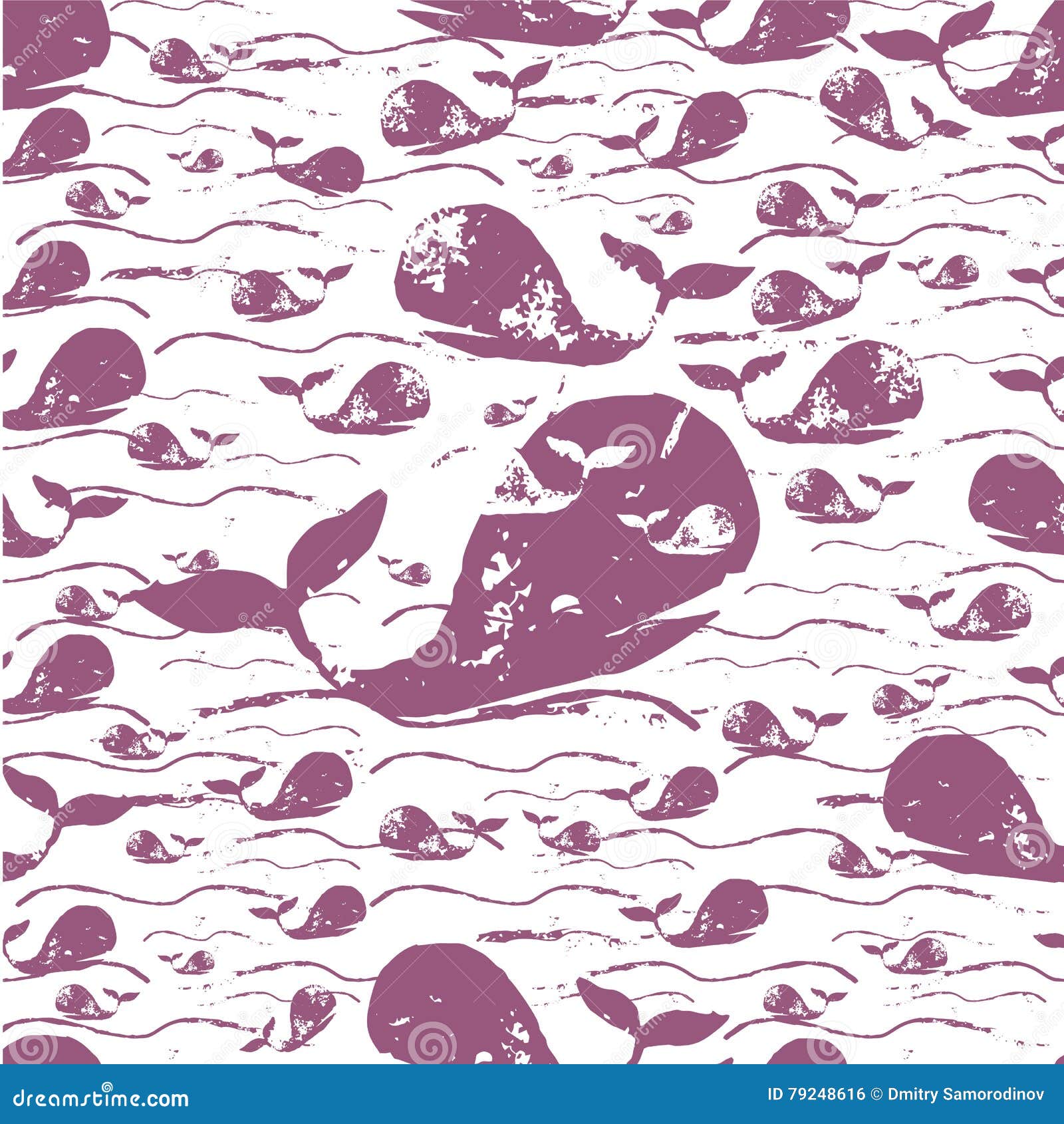Whale seamless texture stock illustration. Illustration of pattern ...