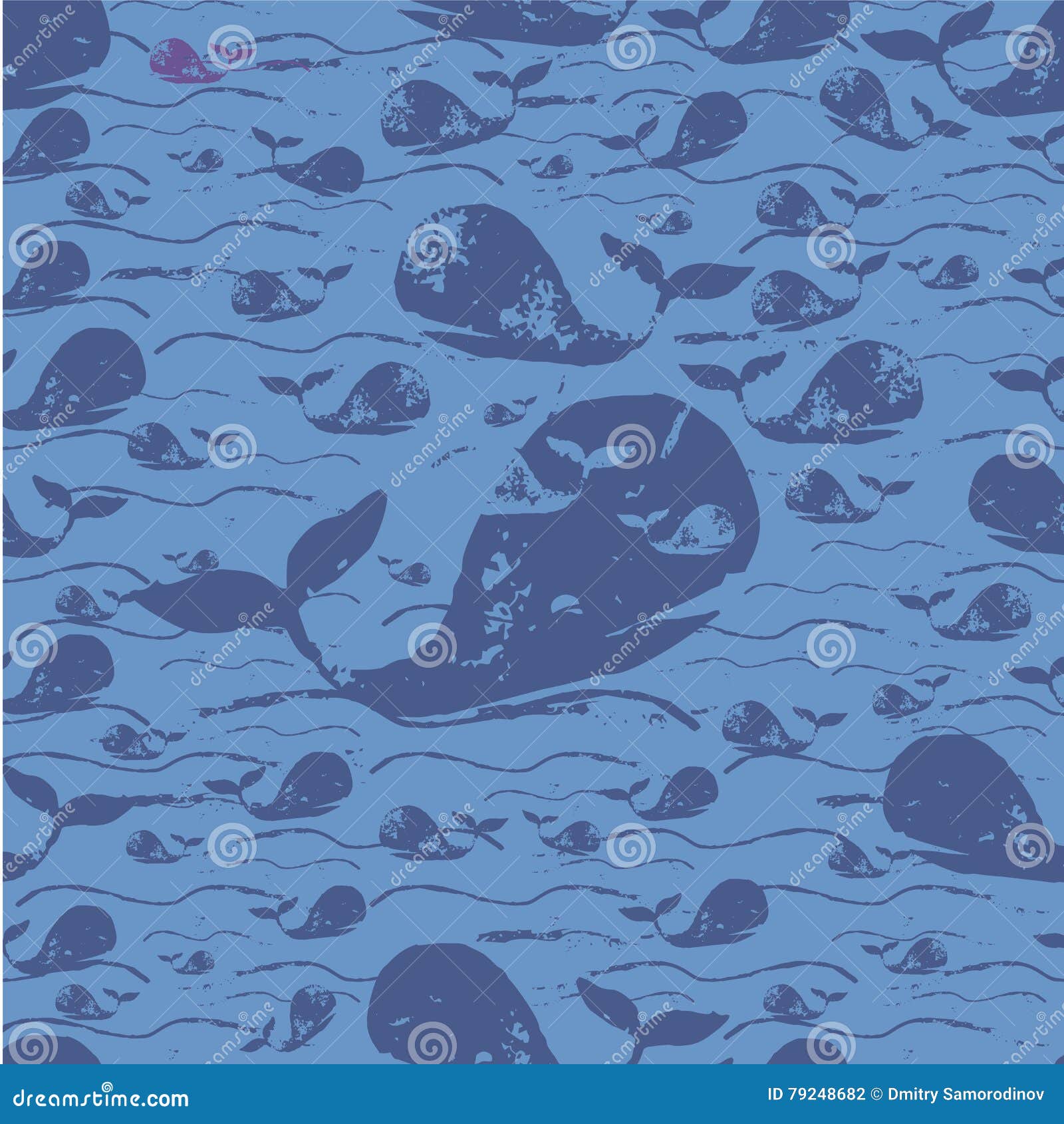 Whale Seamless Texture Royalty-Free Stock Image | CartoonDealer.com ...