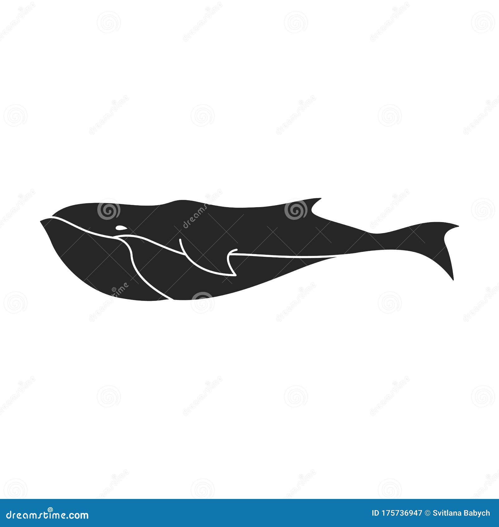 Whale Sperm Vector Icon.Black Vector Icon Isolated on White Background ...