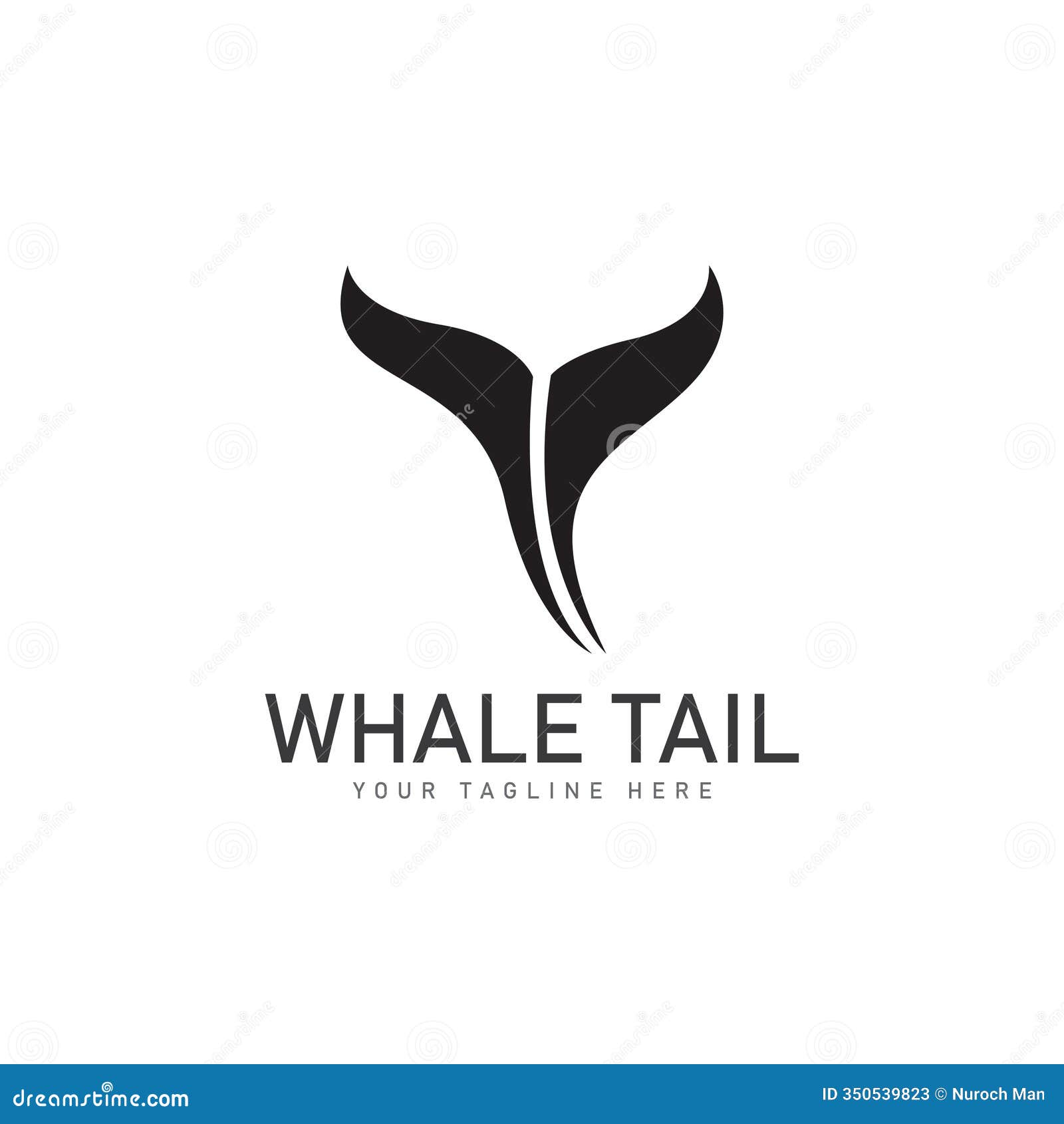 Whale Tail Icon Vector Illustration Stock Illustration - Illustration ...
