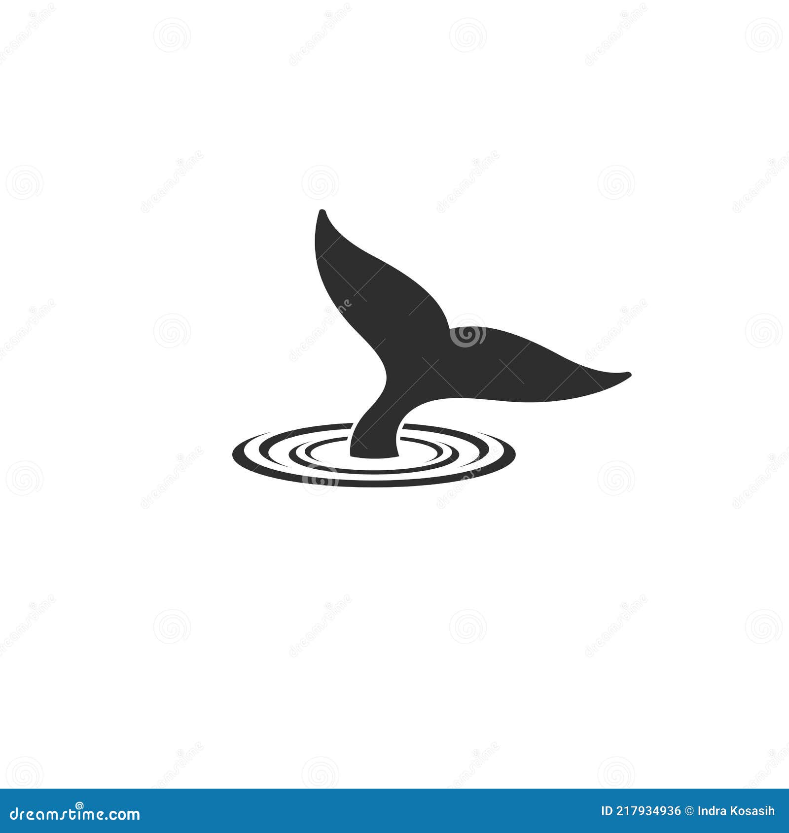 Whale Tale Logo Vector Icon Illustration Stock Vector - Illustration of ...