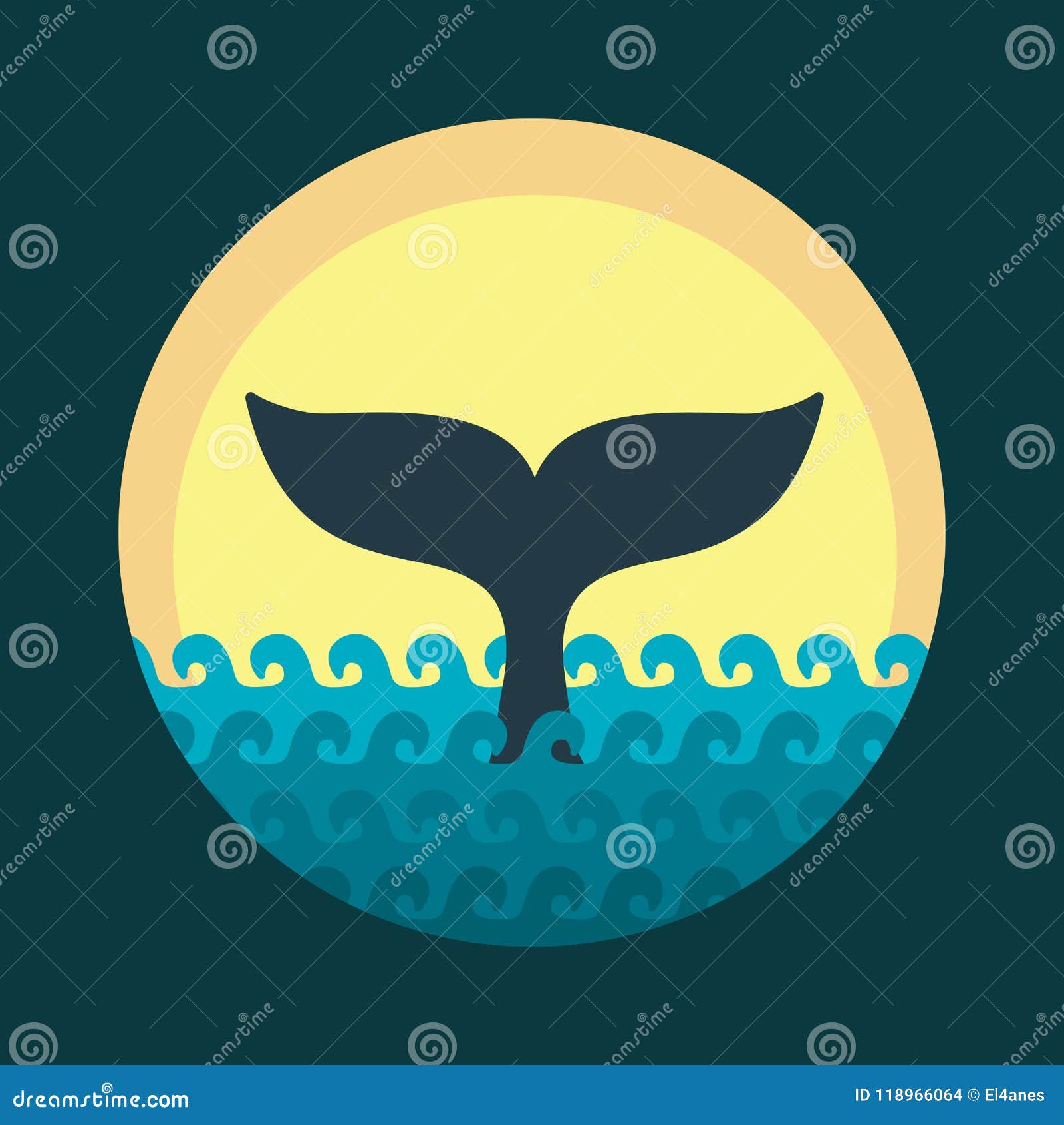 Whale Tale. Vector Illustration. Stock Vector - Illustration of ...