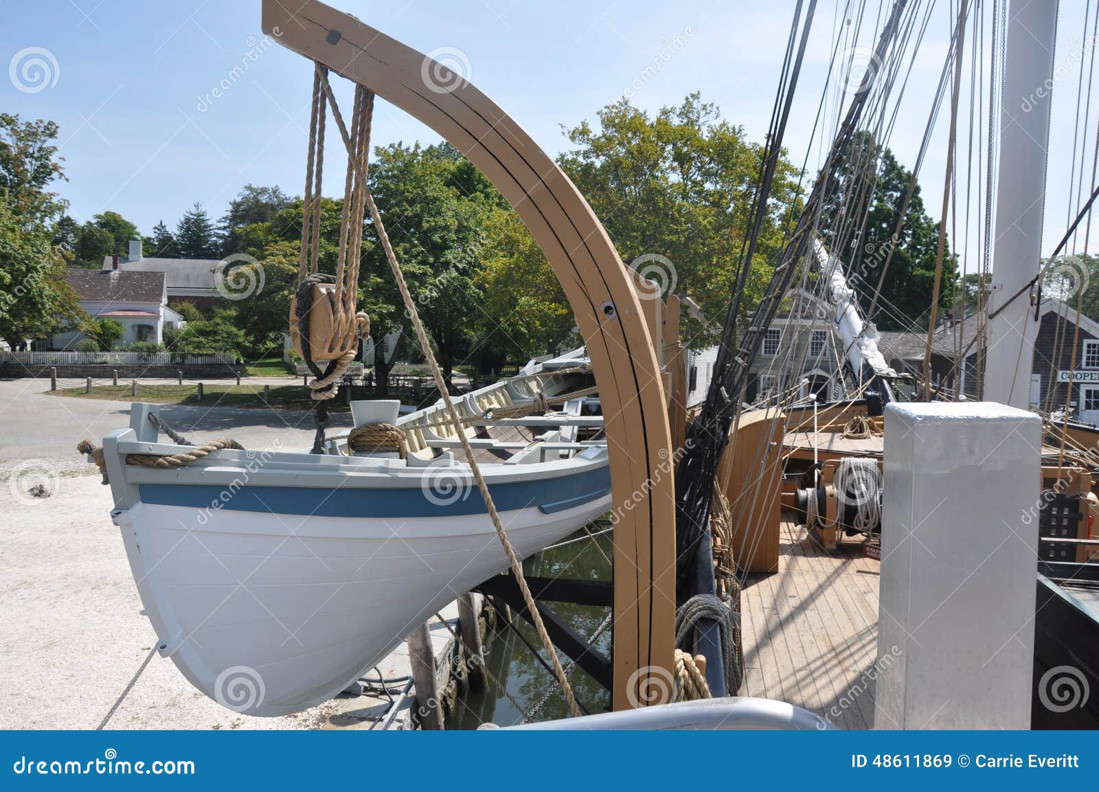 Whaling ship boat stock image. Image of ship, sails, view - 48611869