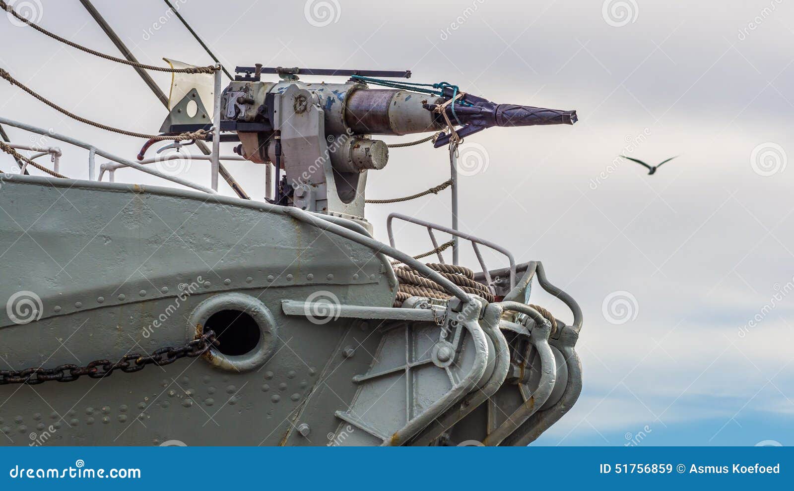 Whale Harpoon, Whaling Harpoon Gun, In Front Of Police Station Of Port ...