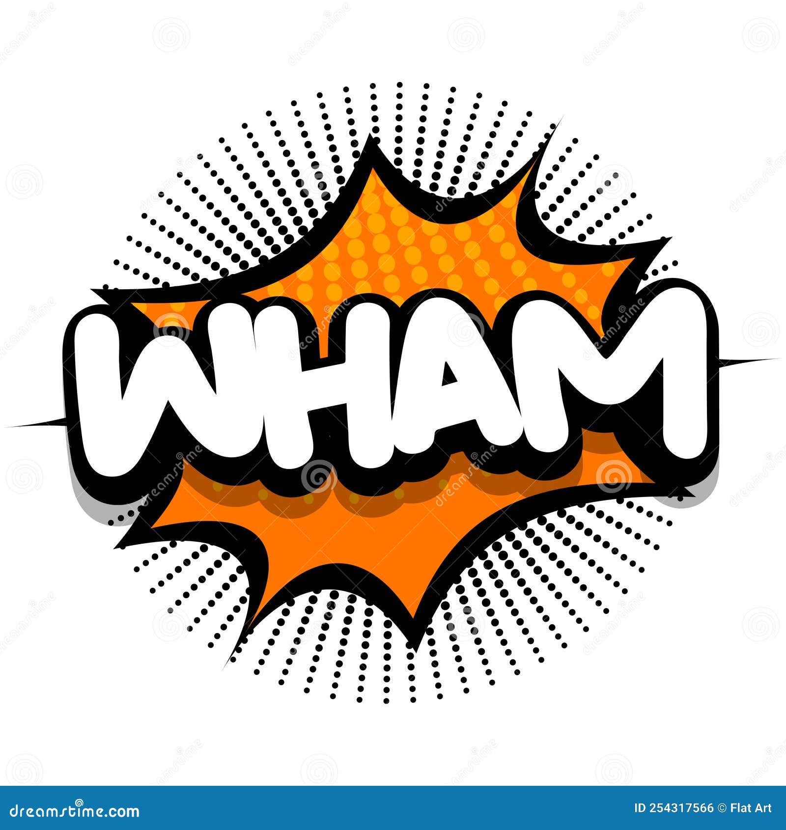 Wham Comic Bright Template With Speech Bubbles On Colorful Frames ...