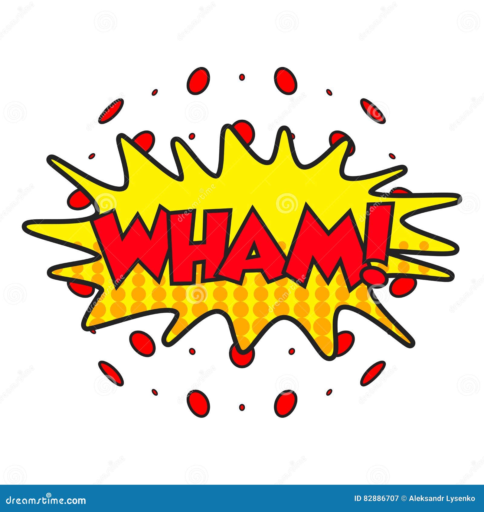 Wham Comic Sound Effects. Cartoon Vector | CartoonDealer.com #82886707