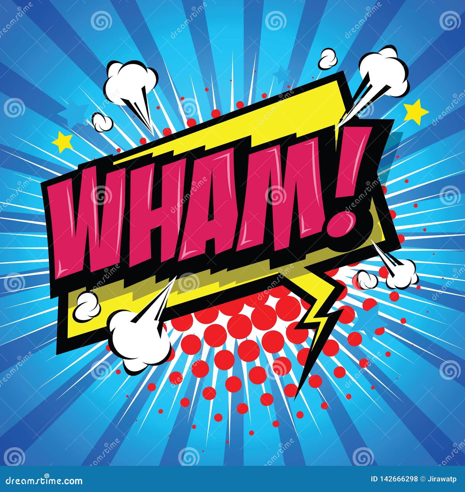 Wham! Comic Speech Bubble. Vector Eps 10. Stock Vector - Illustration ...