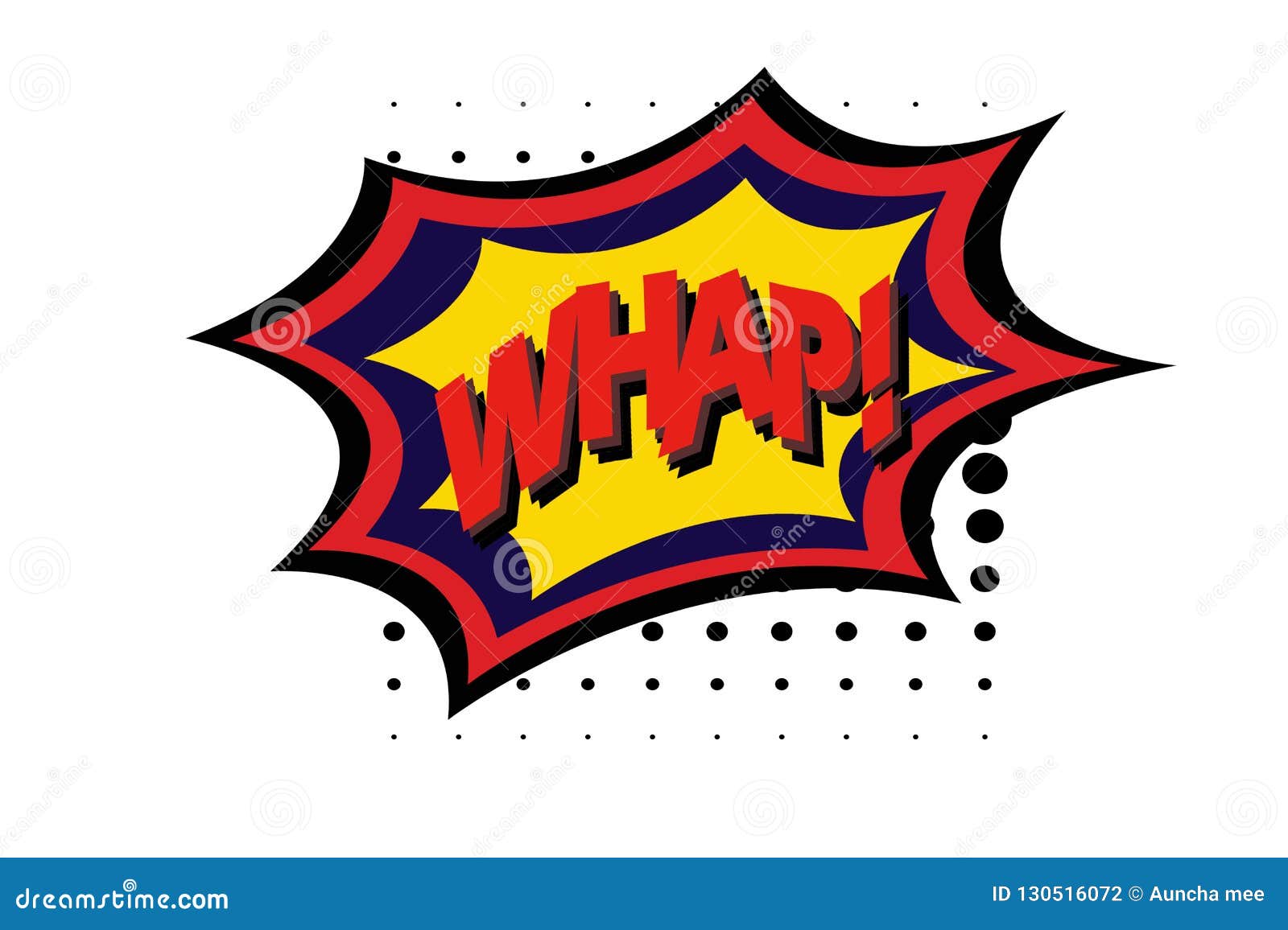 Whap stock illustration. Illustration of message, whapcomic - 130516072