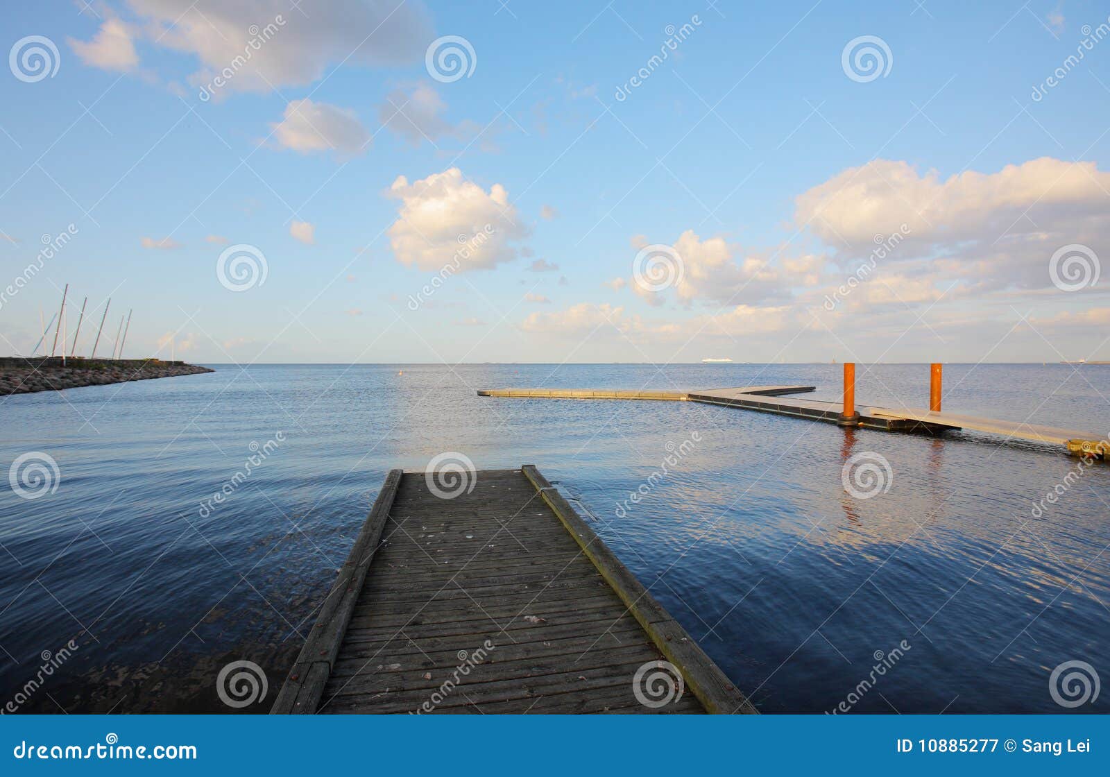 Wharf stock image. Image of ocean, coast, wharf, cloudscape - 10885277