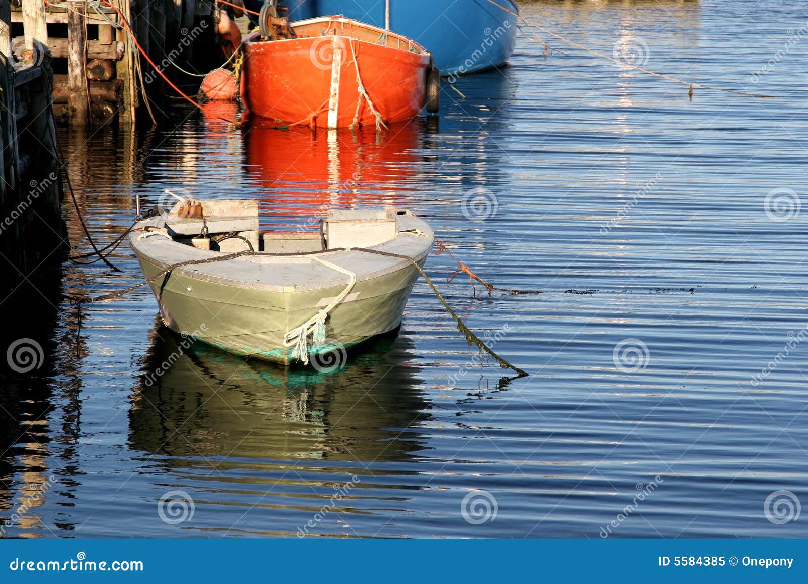 Wharf Boat stock image. Image of salt, marine, reflections - 5584385