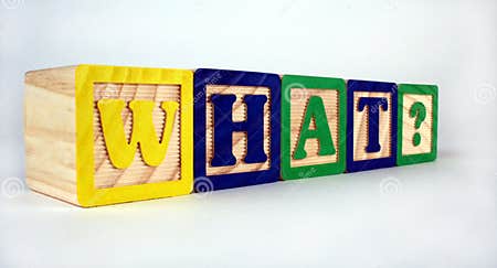 What? stock image. Image of phrase, word, green, yellow - 680905