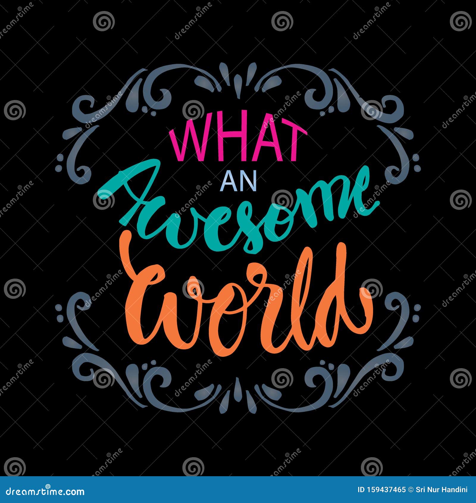 What an awesome world. stock illustration. Illustration of world ...