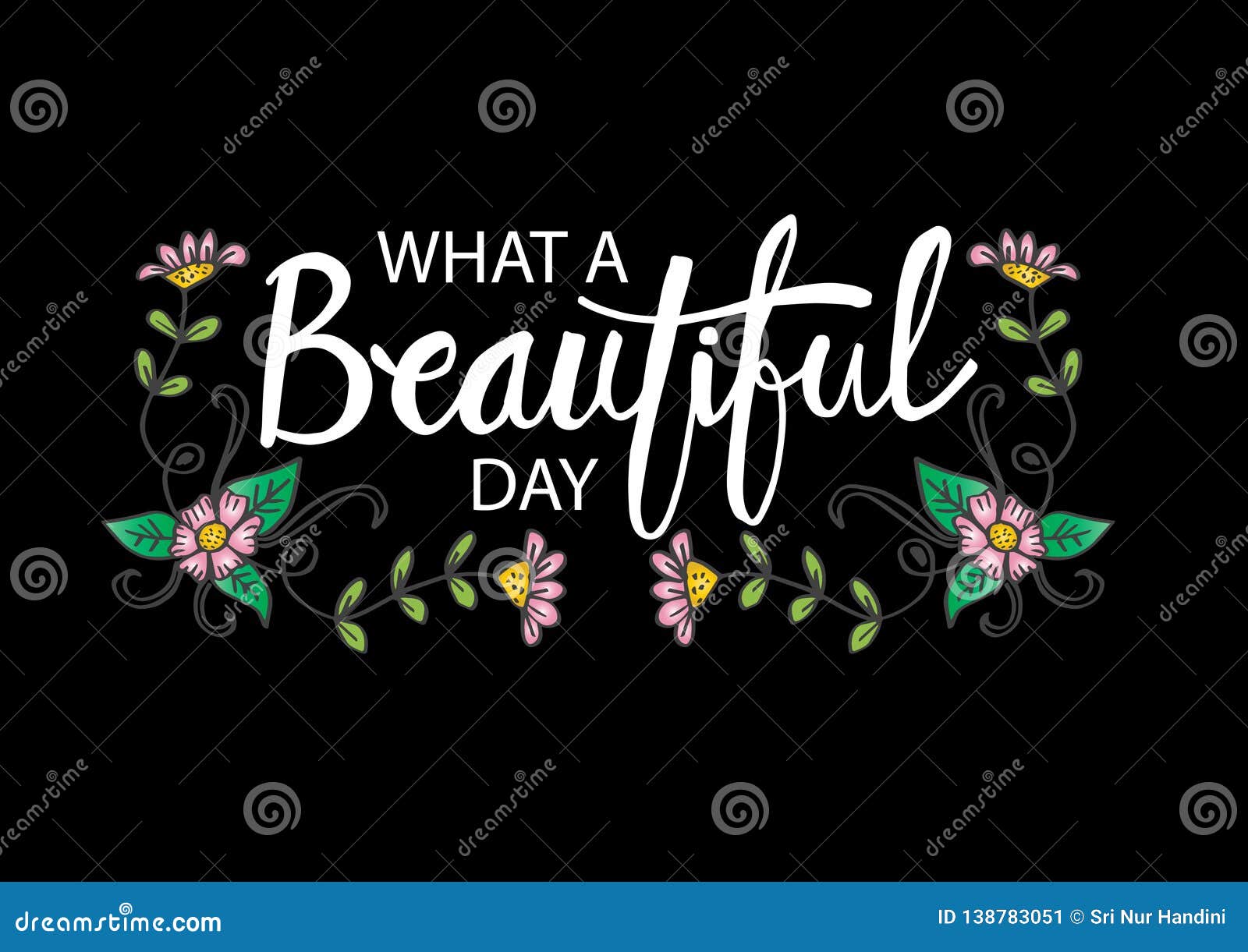 What a beautiful day. stock vector. Illustration of artistic - 138783051