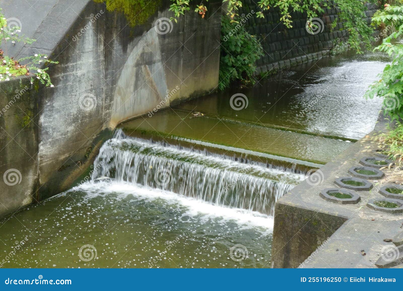 What a Beautiful Waterfall in a Scenic Park! Stock Photo - Image of ...
