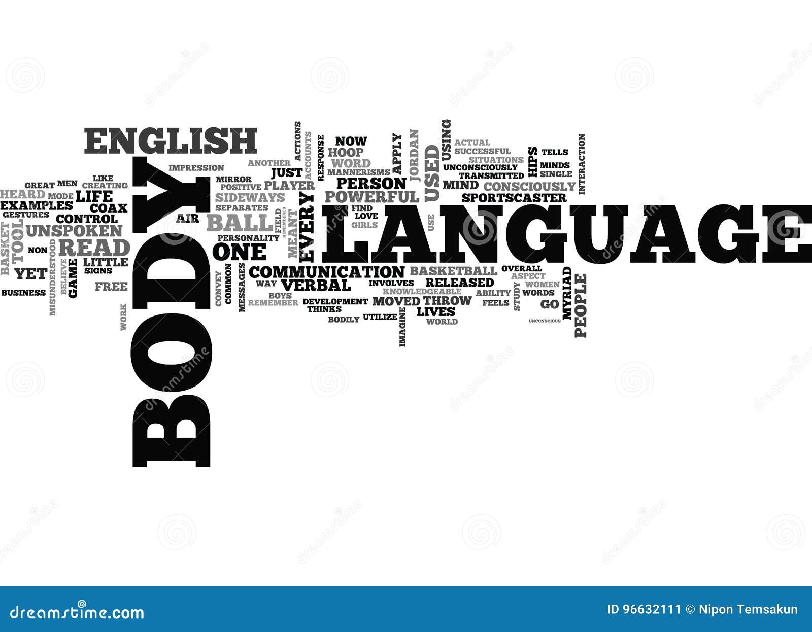 What is Body Language Word Cloud Stock Illustration - Illustration of ...