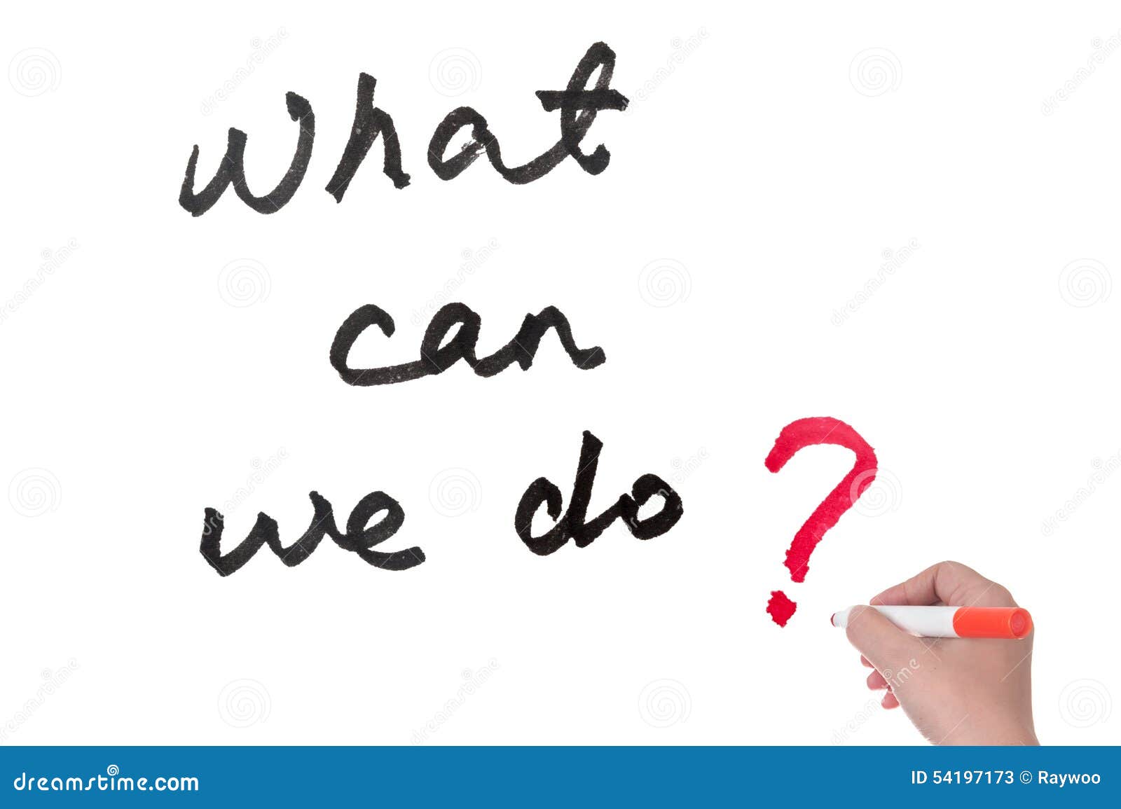 What Can We Do? Stock Photo - Image: 54197173