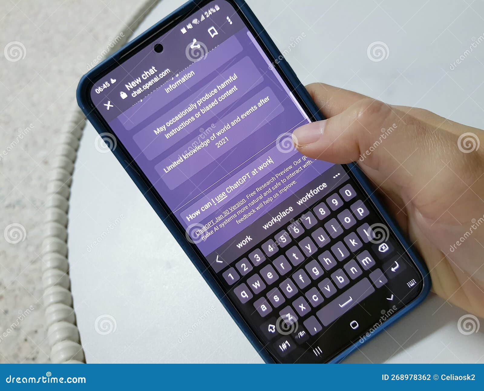 A Person Typing How Can I Use ChatGP at Work. ChatGPT is an Artificial ...