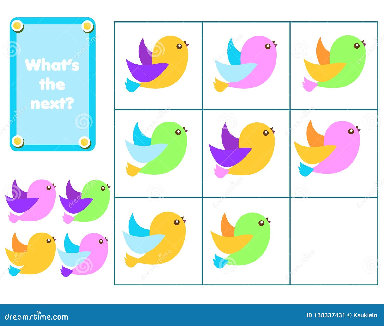 What Comes Next. Educational Children Game. Kids Activity Sheet ...