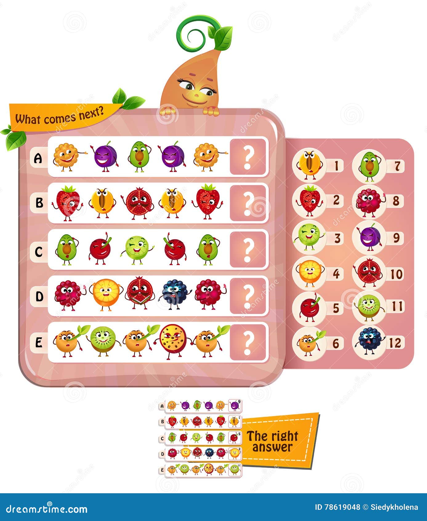 What Comes Next Educational Children Game. Kids Activity Sheet ...