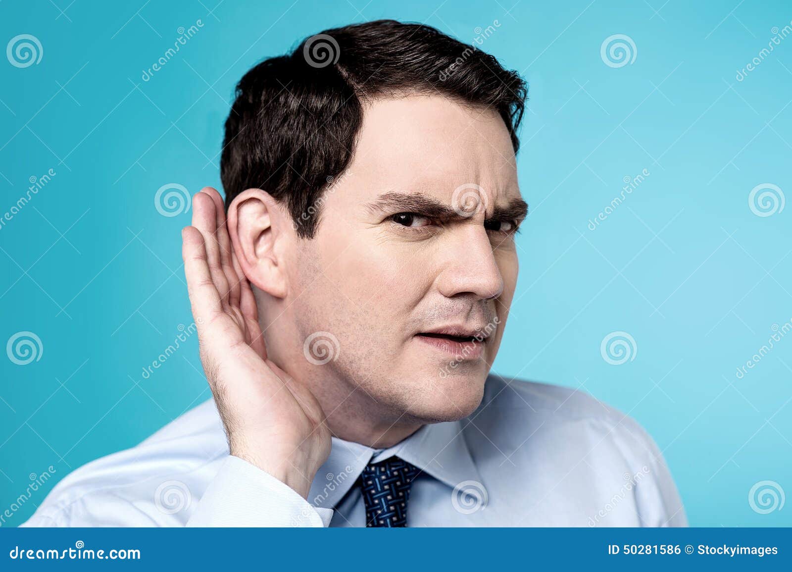 What did you say ? stock photo. Image of happy, business - 50281586