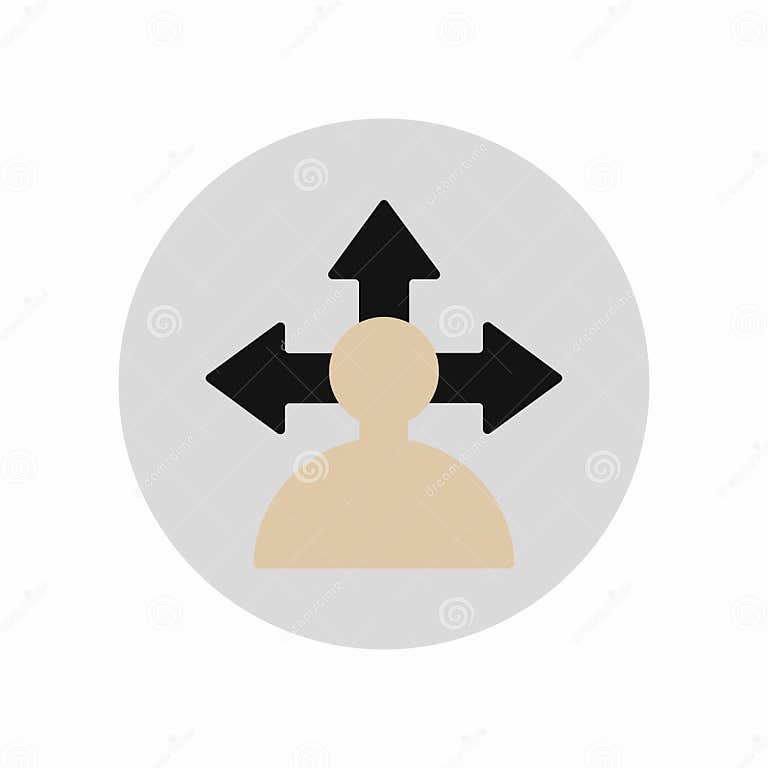 In What Direction Does the Icon Stock Illustration - Illustration of ...