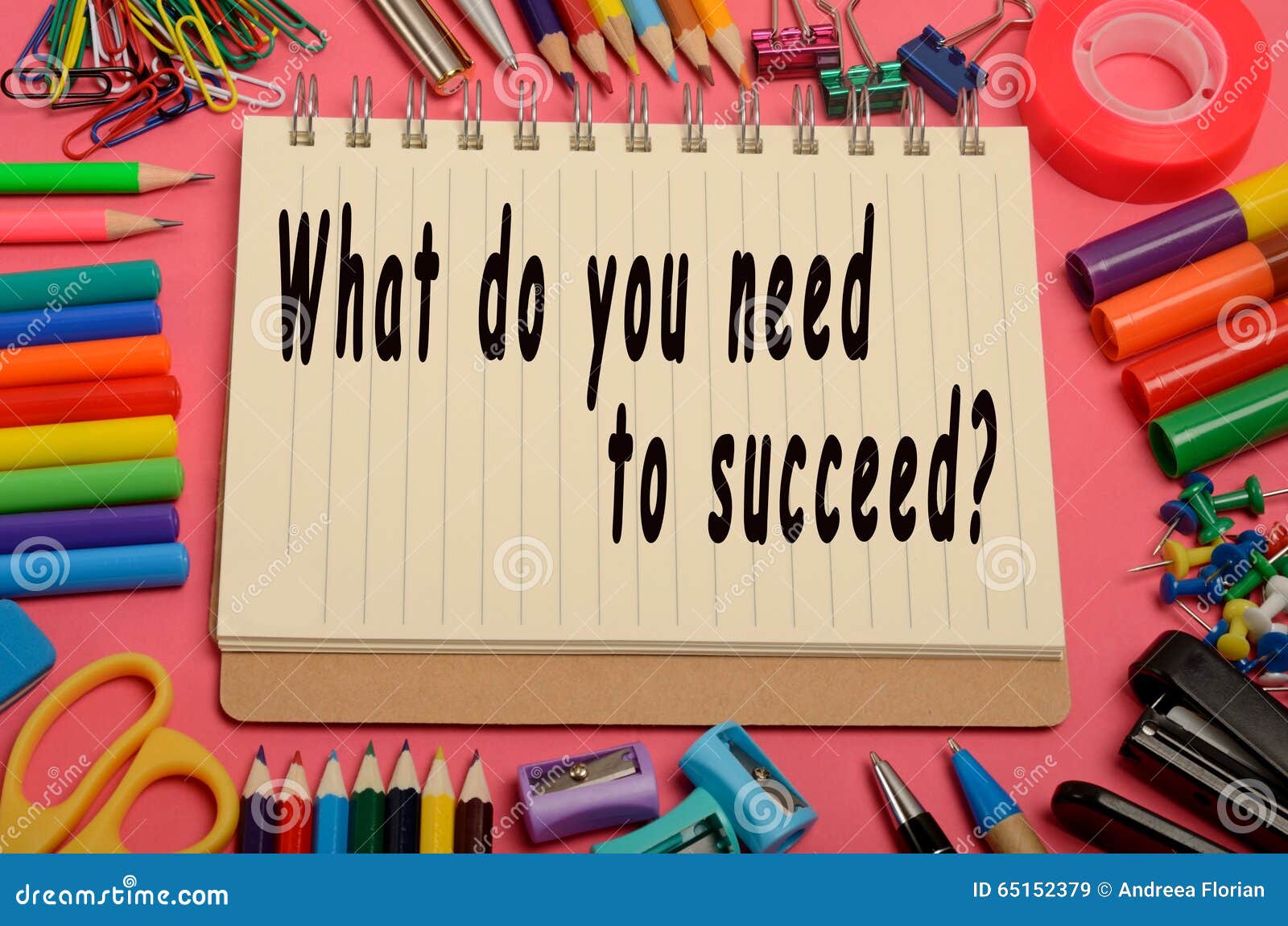 What Do You Need To Succeed? Stock Image - Image of competence, pencil ...