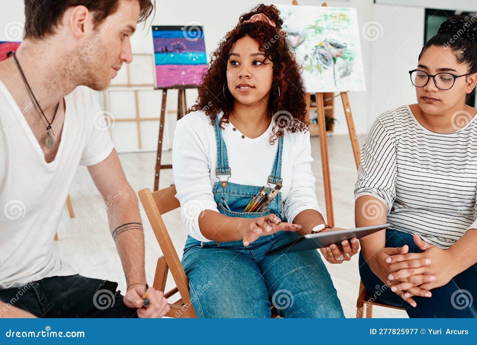 What Do You Think of this Design. a Diverse Group of Friends Sitting ...