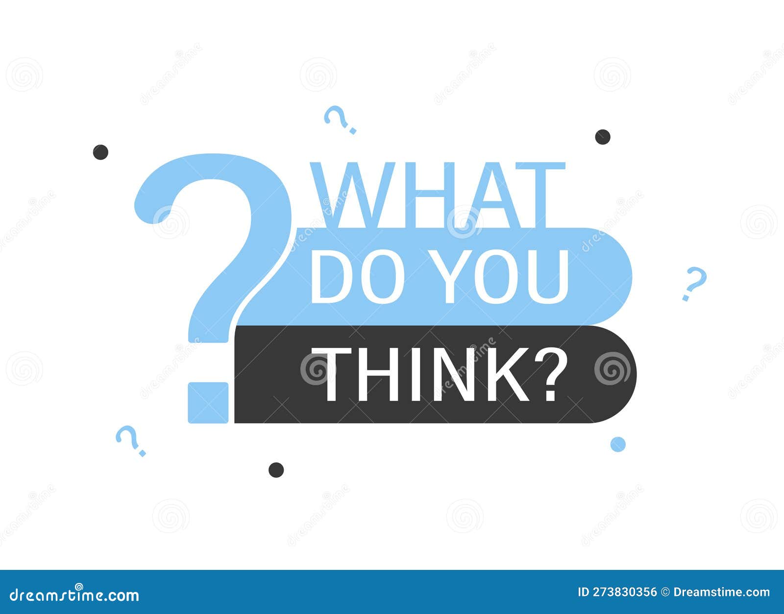What Do You Think. Lettering Illustration Stock Vector - Illustration ...