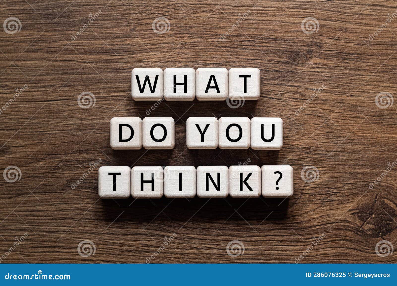 What Do You Think - Word Concept on Building Blocks, Text Stock Image ...