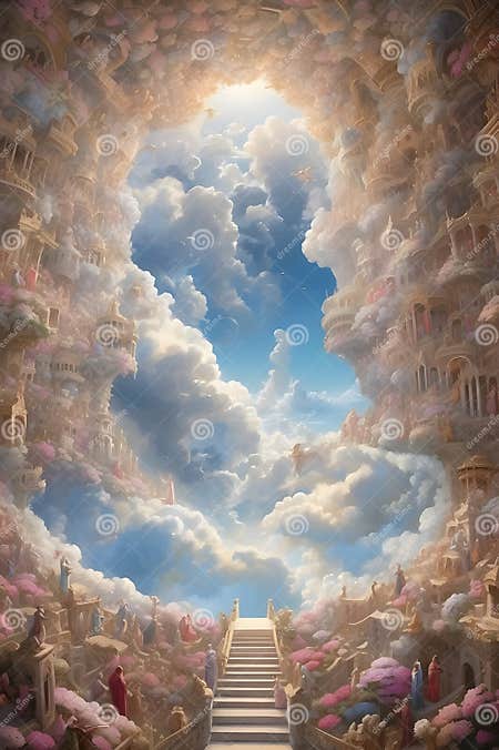 What does heaven look like stock illustration. Illustration of look ...