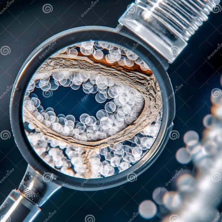 What Does Human DNA Look Like Under a Microscope. Generative AI Stock ...